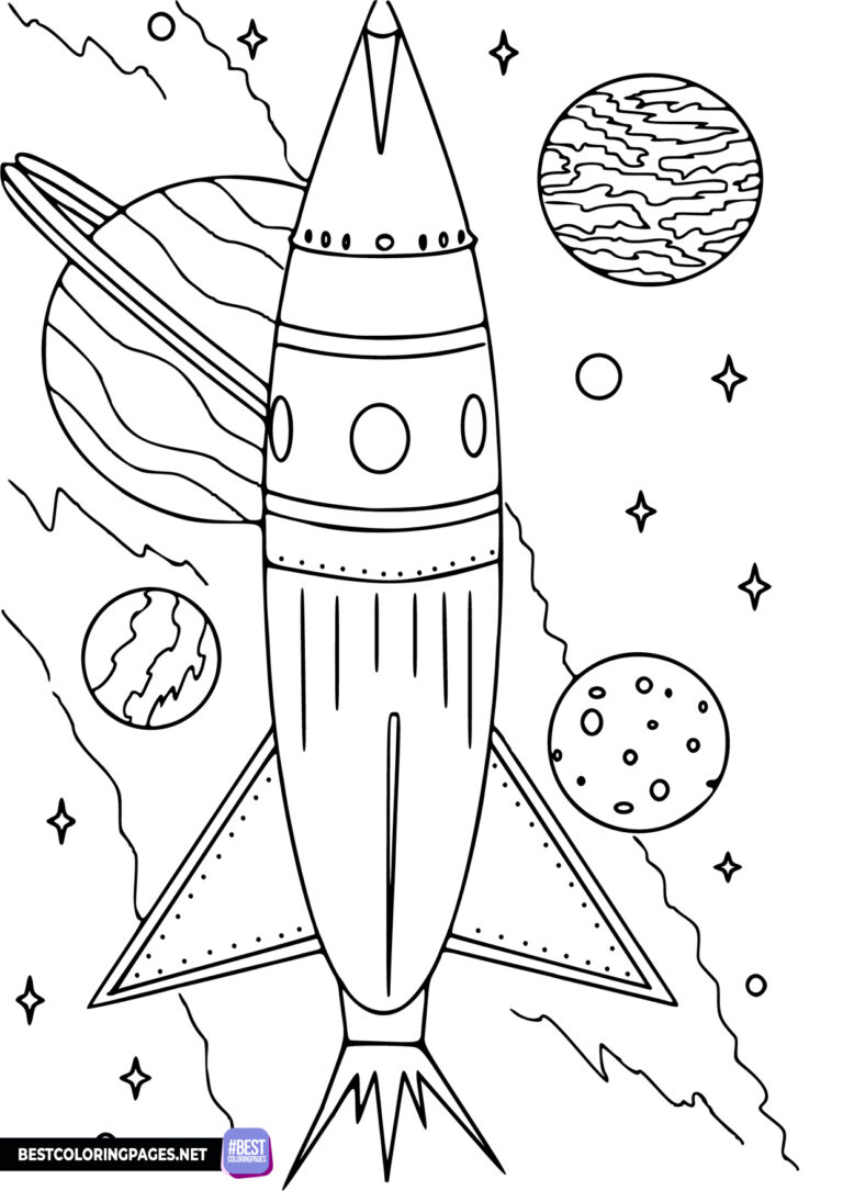 Outer Space Coloring Pages - Bestcoloringpages.net