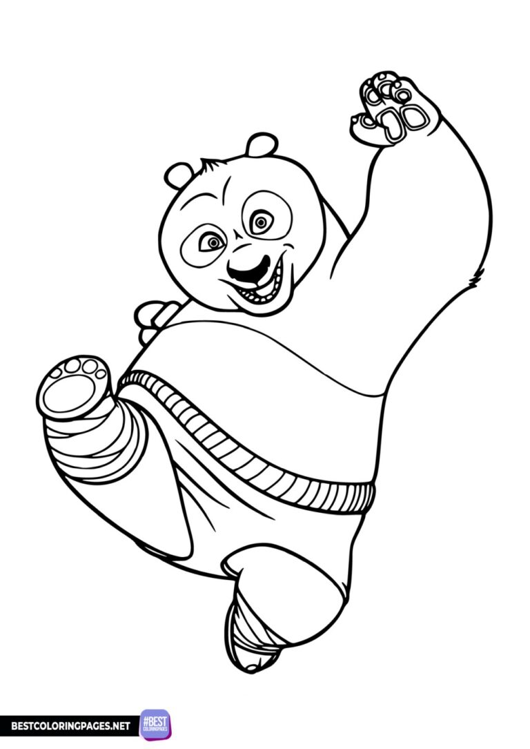 Kung Fu Panda Coloring Pages